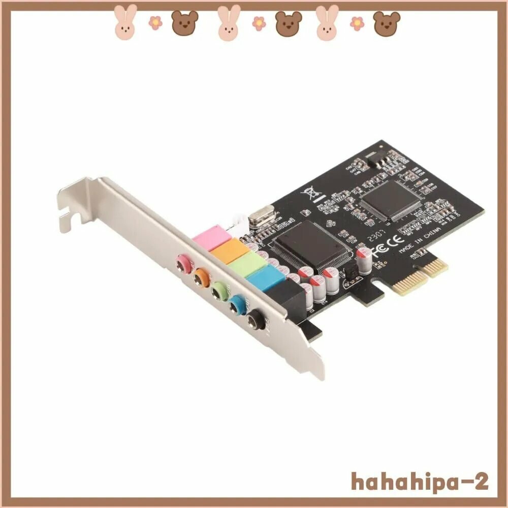 Звуковая карта, для ПК с PCI-E, с драйвером, для насыщенного звука и кино