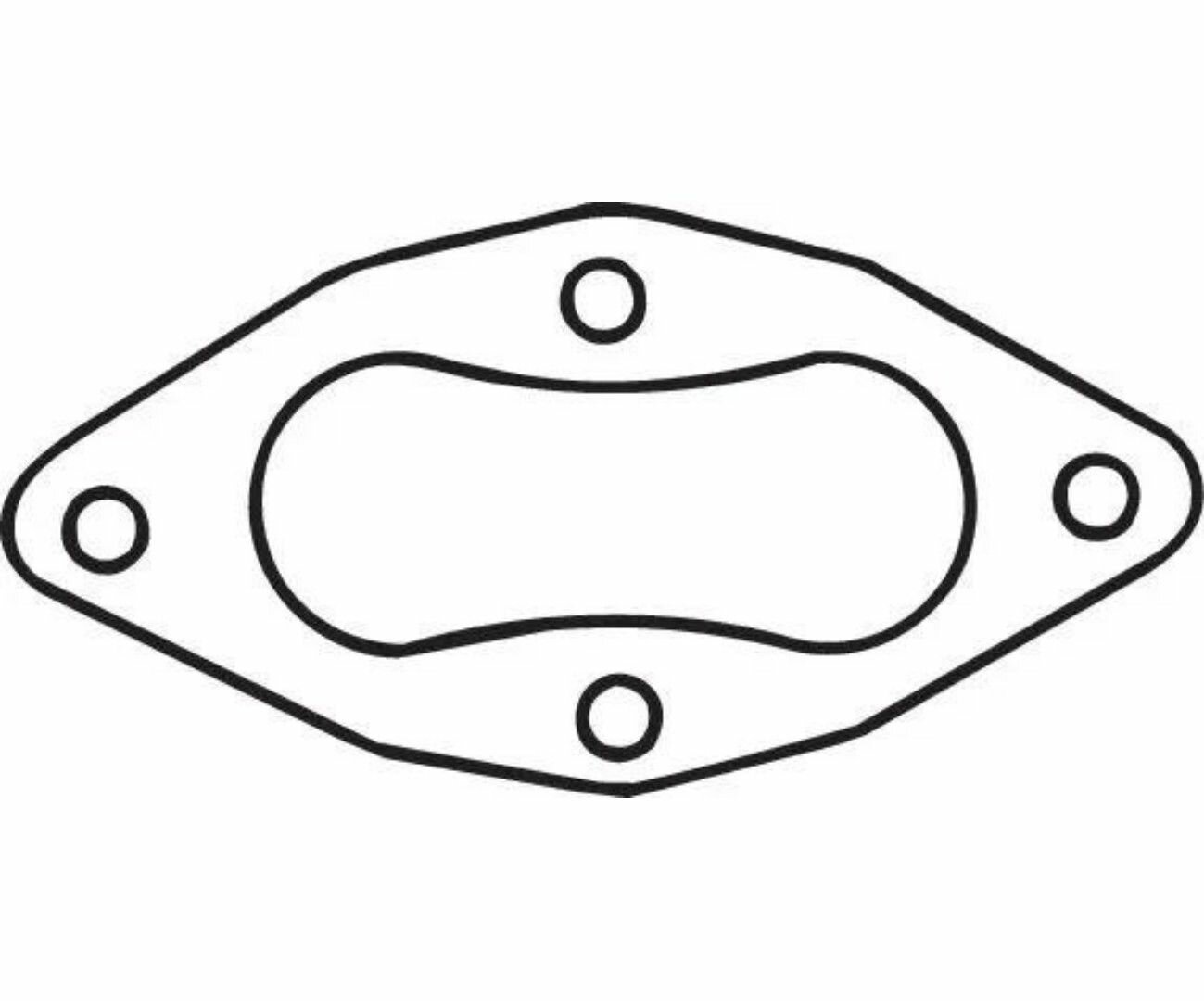 Прокладка приемной трубы Bosal 256-084, VW Sharan, Seat Alhambra, моторы ADY, ATM 09, 95-03, 10