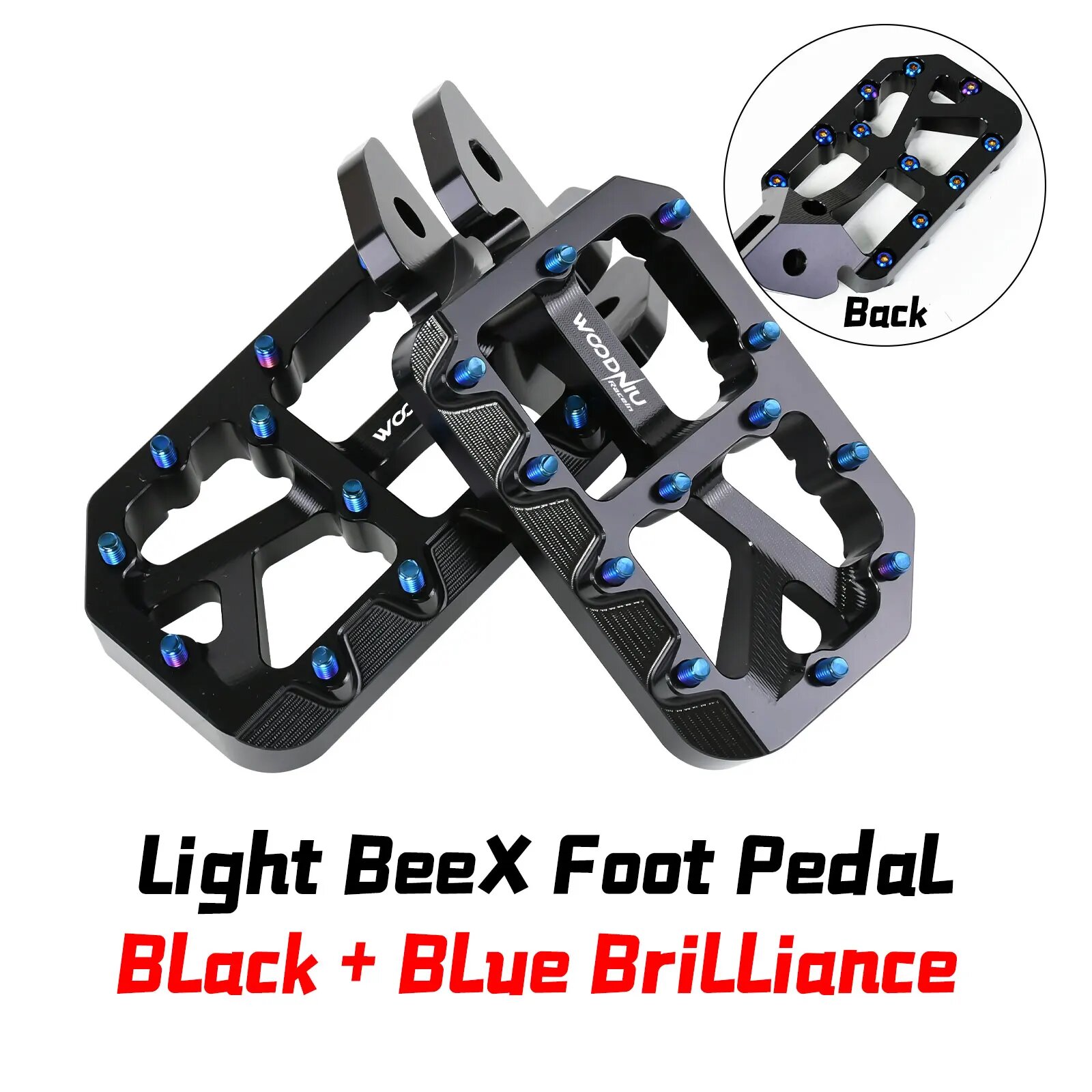 Light Bee X Педали Black-Blue Brillianc