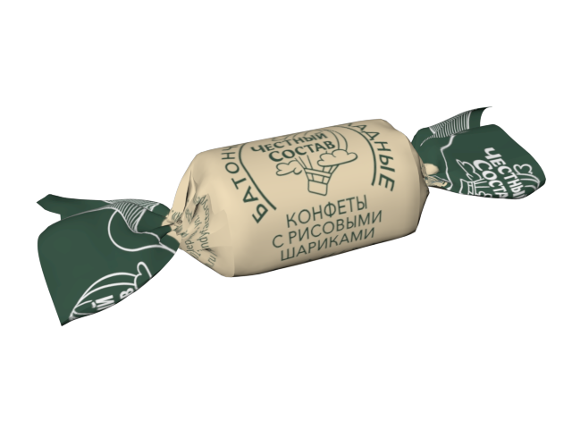 Конфеты Батончики шоколадные с рисовыми шариками ЧС, 1 кг