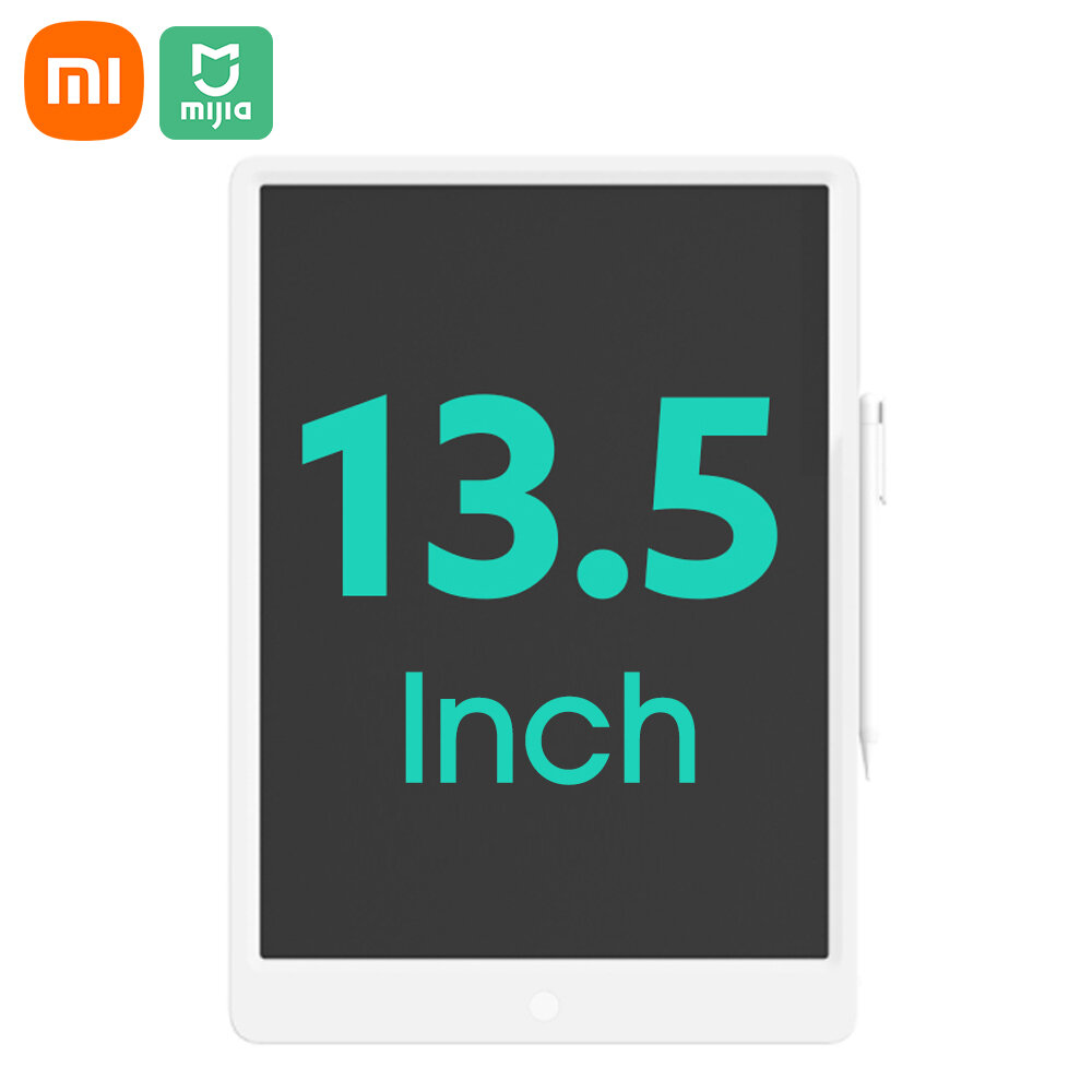 Xiaomi Mijia LCD Blackboard Writing Tablet 10/13.5-inch With Pen Electronic Handwriting Notepad Portable Digital Drawing Board for Business/Children White ABS CR2025 318*225*7 mm 345 g XMXHB02WC