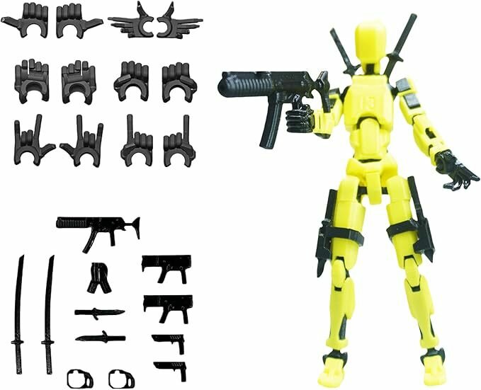 Кукла Lucky 13 с многосуставным механизмом, подвижная, 3D-печатная игрушка, 3-го поколения, DIY