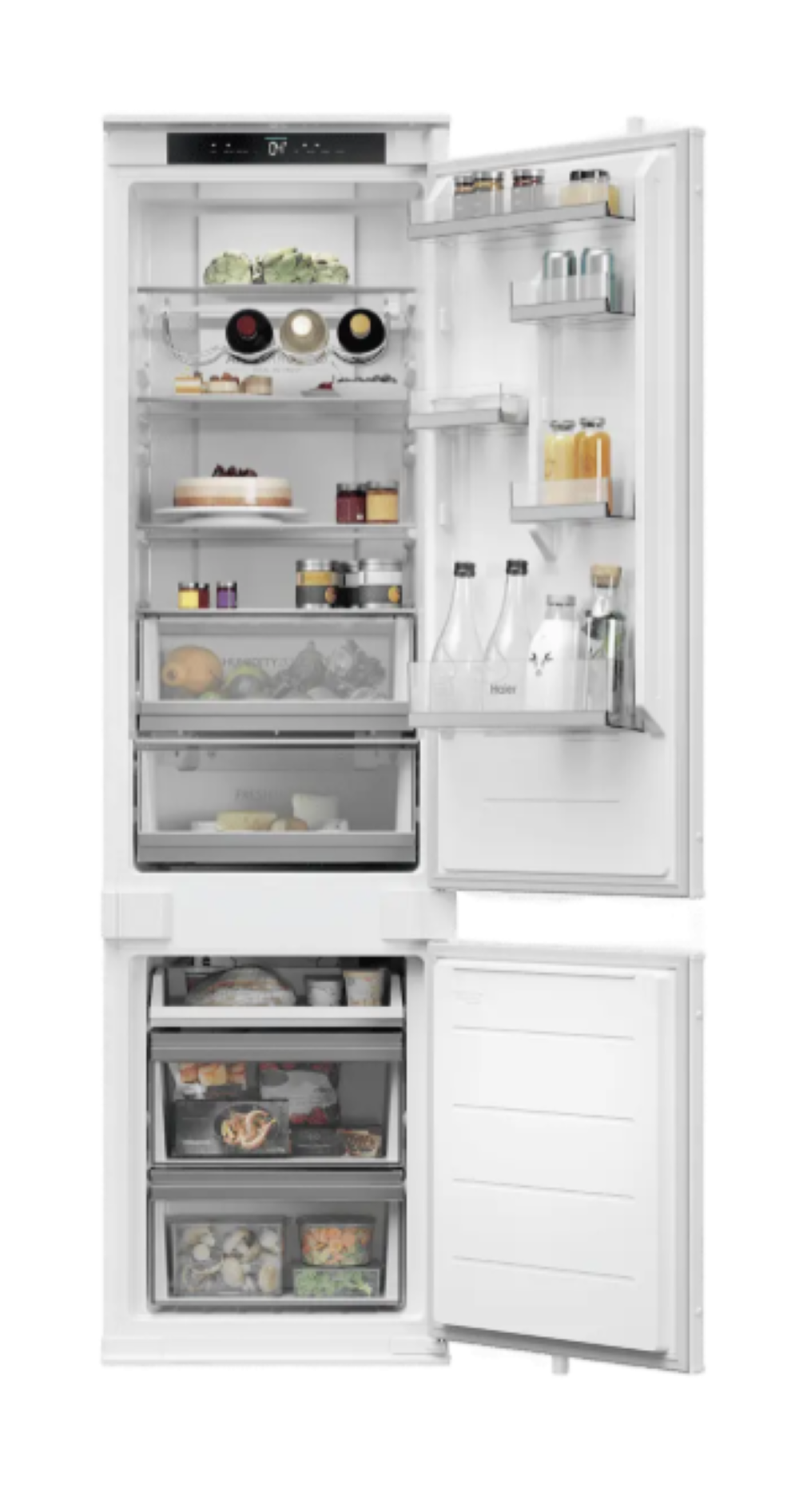 Встраиваемый холодильник Haier HBCN5190U1, с контейнером Humidity zone, Total No Frost