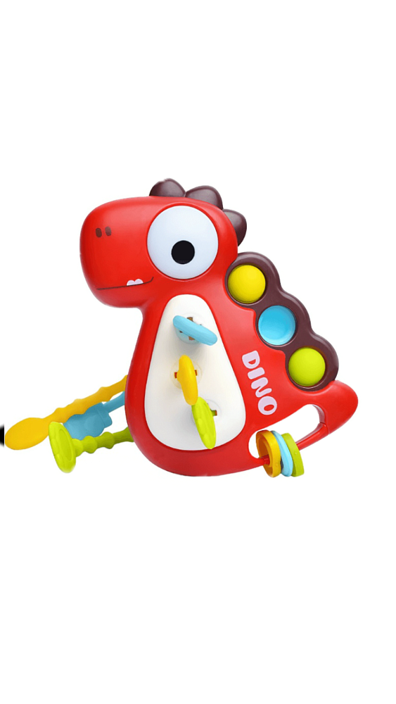 ROXY-KIDS Развивающая игрушка-тянучка ROXY-KIDS Busy Dino (красная)