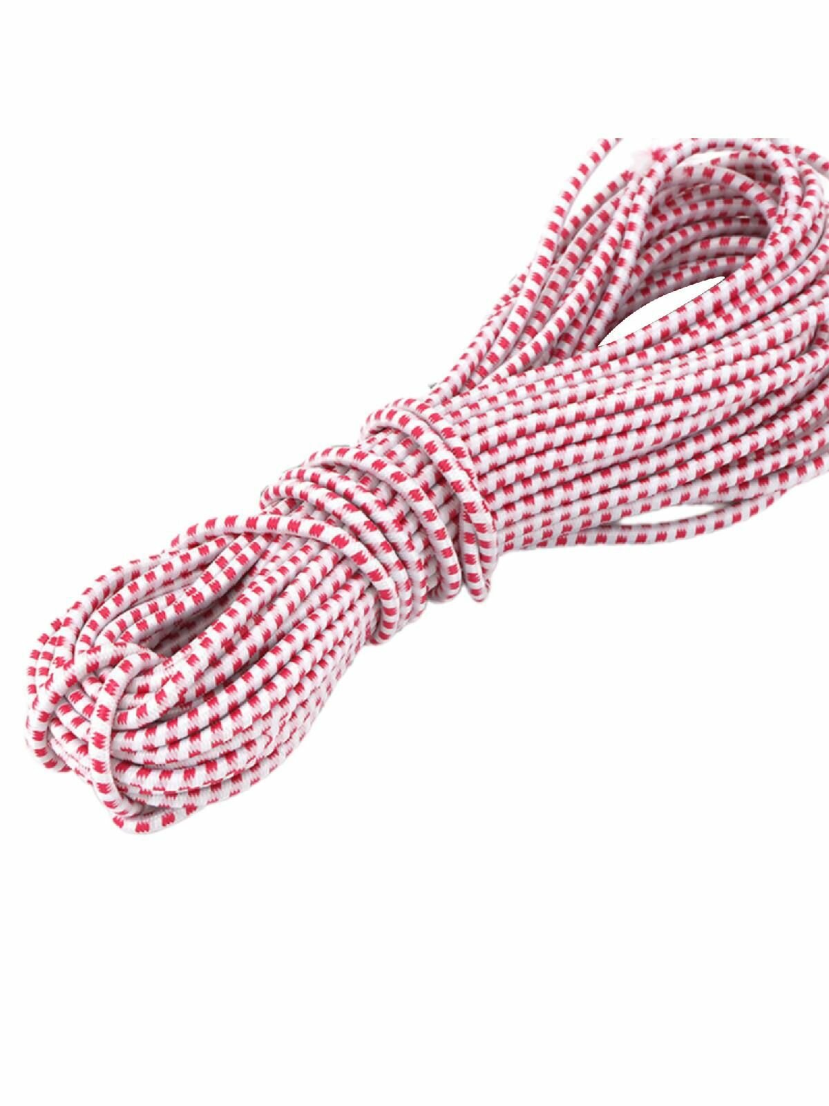 Набор для шитья одежды,10 метров, эластичная веревка, круглая высокоэластичная резиновая веревка-красная точка на белом фоне