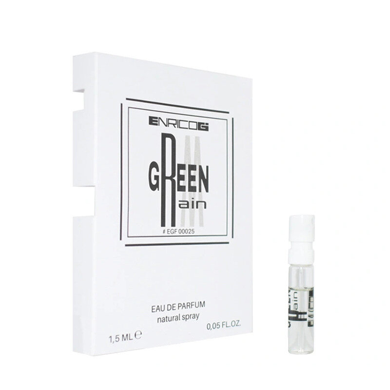 Парфюмерная вода Enrico Gi Green Rain миниатюра 1.5 мл / Пробник духов Энрико Джи Грин Рейн / Зелёный дождь