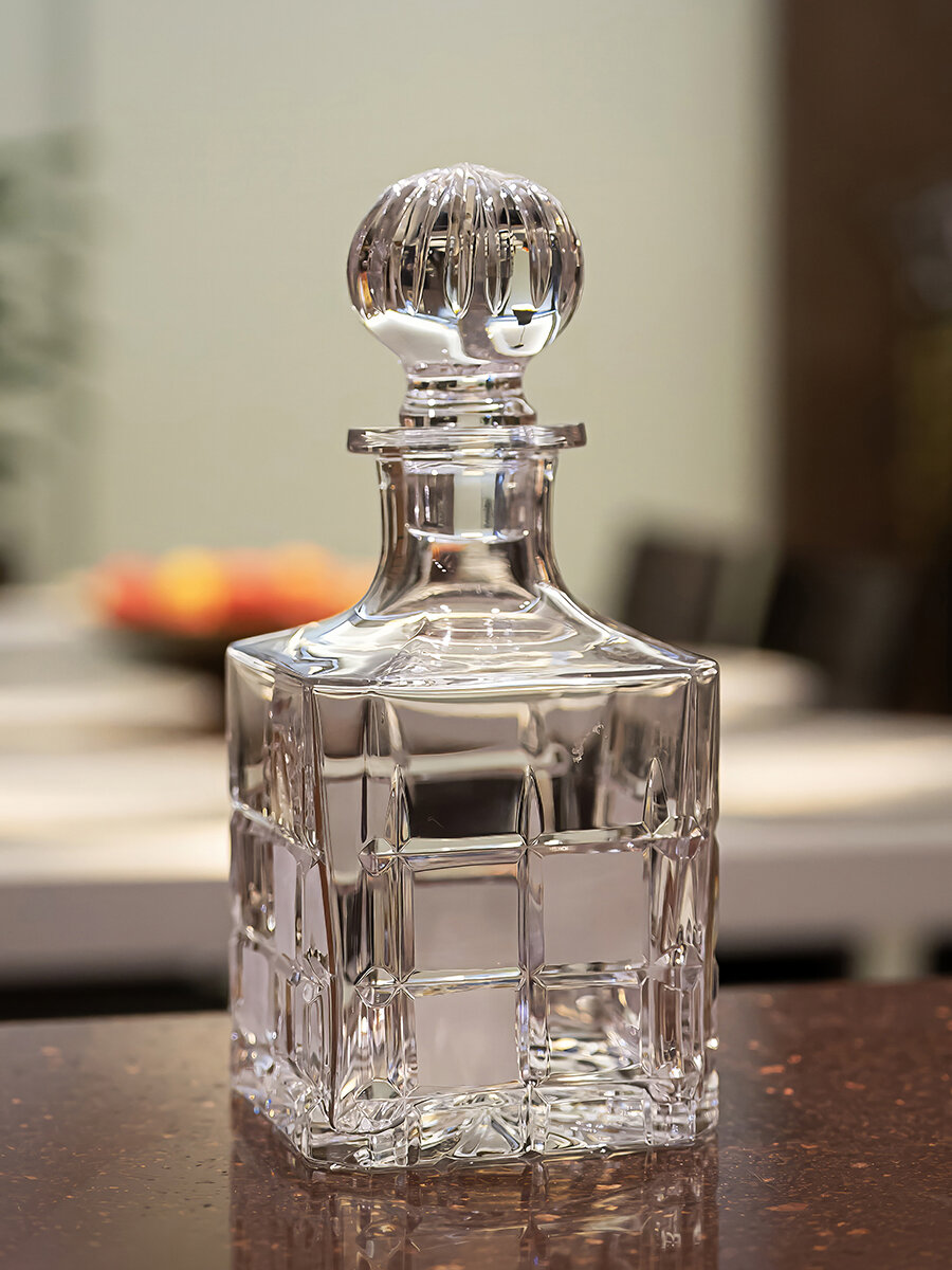 Хрустальный графин (штоф) для виски / коньяка / водки, объем 0.5 литра, Неман 900/176, 6280/0.5л