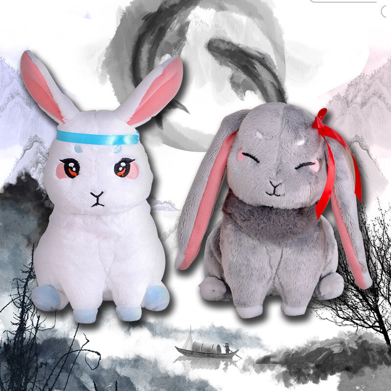 Кукла Forgetgxian, периферийная кукла Weiying Blue Er Rabbit, двухмерная плюшевая игрушка в древнем стиле в стиле