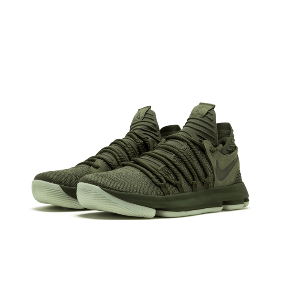 Кроссовки NIKE KD 10, размер EU 43 стопа (27.5CM), зеленый, — фото 1