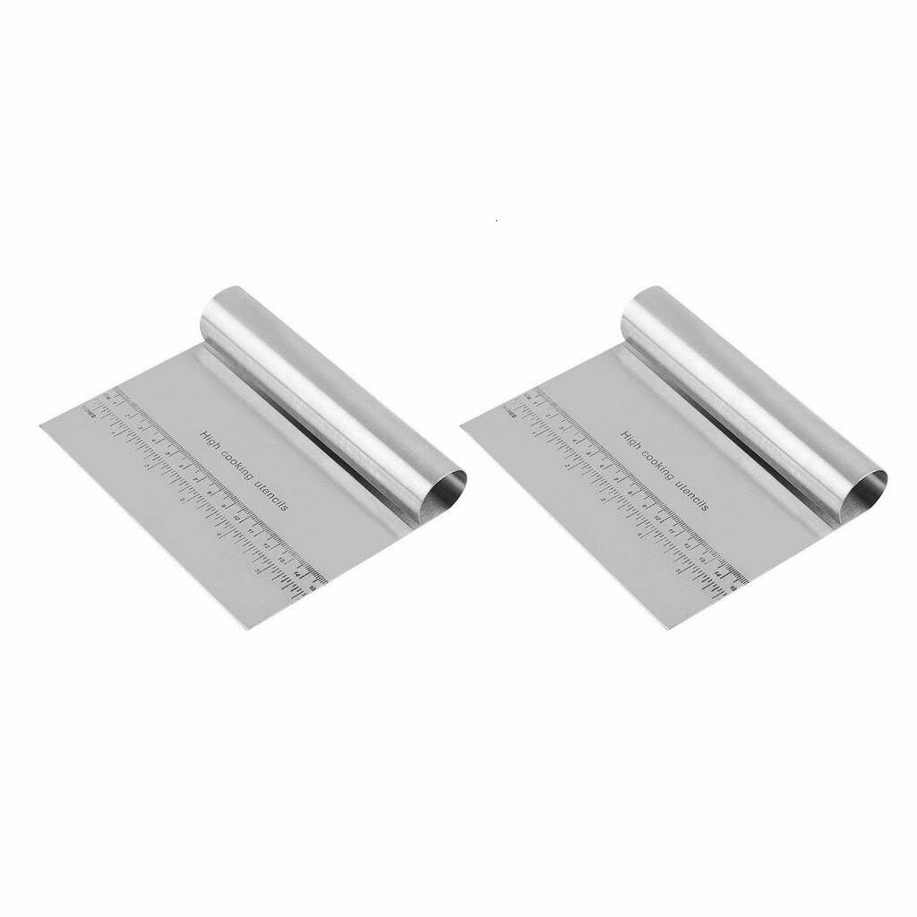 Нержавеющая сталь скребок для теста с измерительной шкалой, 2