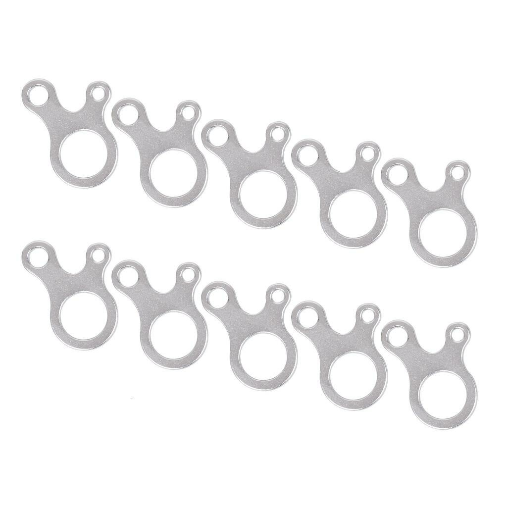 Натяжитель веревок для палатки, 10 шт, серебро