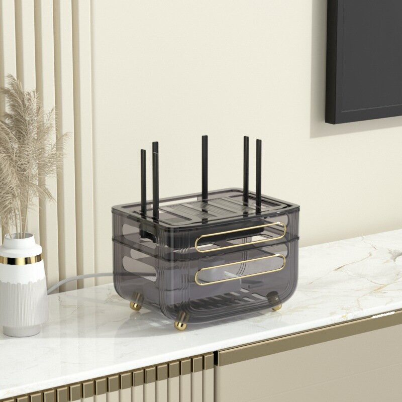 Коробка для хранения роутера, настольный органайзер для ТВ-приставки, стойка для кабелей, беспроводной сети, WiFi-бокса и модема