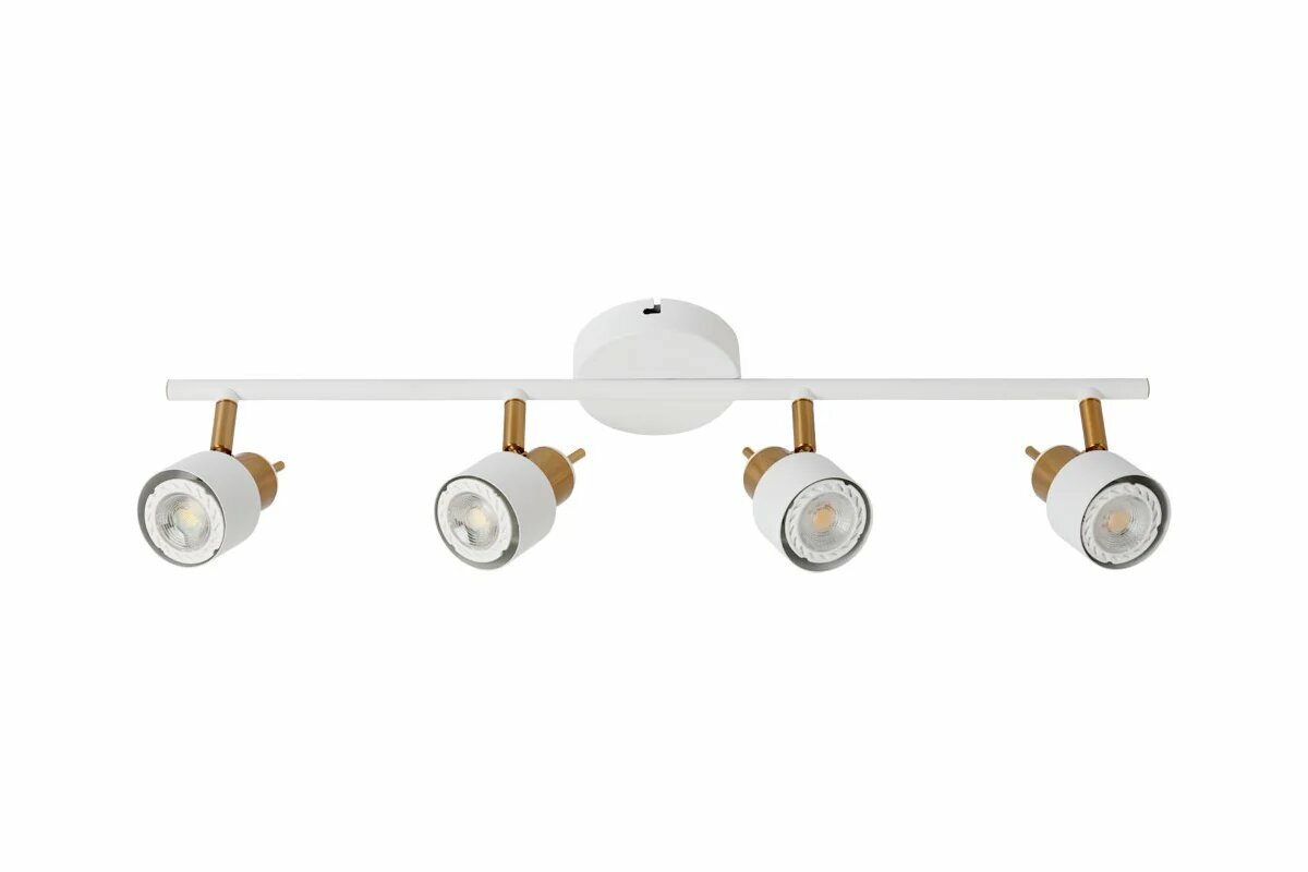 Спот Arte белый/золотой металл IP20 4*40W Lamp ALMACH A1906PL-4WH