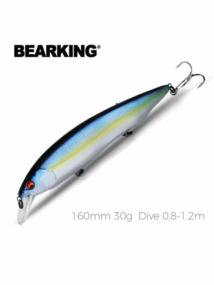 Воблер Bearking Kanata M160, 160мм, 30g, цв. I (заглуб.0,8 -1,2м)