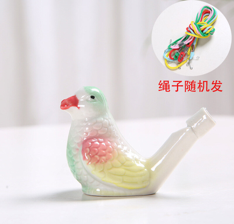 Детский свисток для птиц с водой, свисток с звуком птицы, подарок для детского сада, керамическая игрушка для птиц, водяной свисток для животных