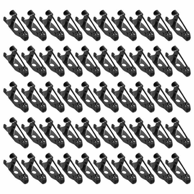 Брошь-булавка с застежкой, 50 шт, Черный пистолет - 15mm