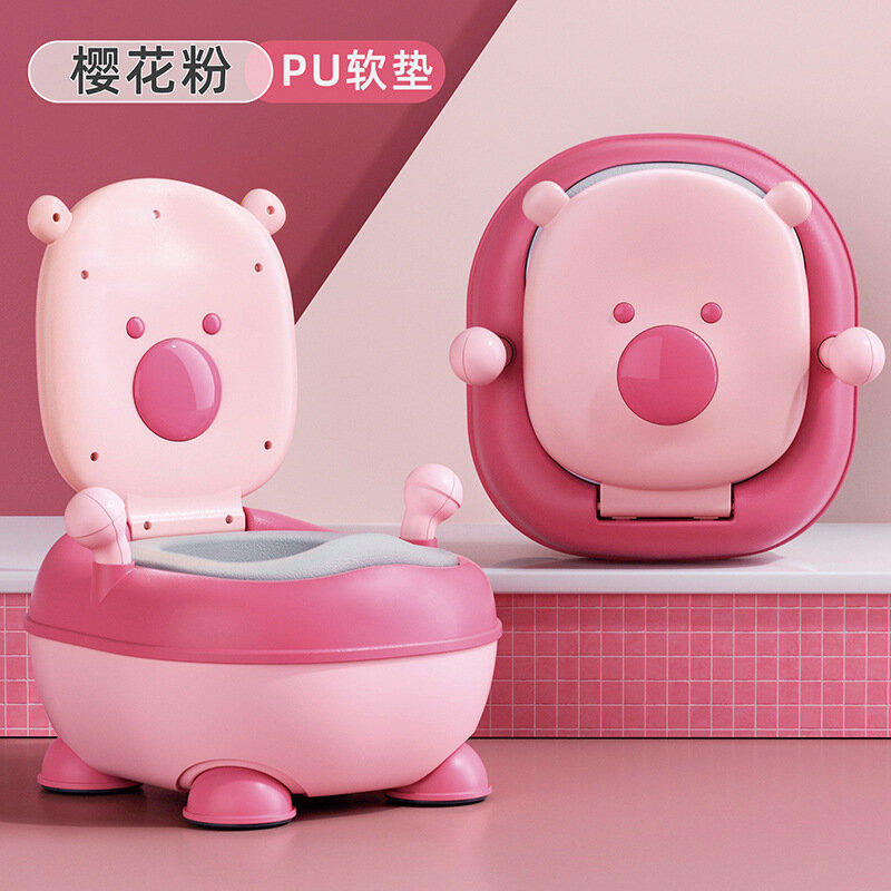 Производитель источника Детский туалет Горшок для мальчиков и девочек Младенческий горшок Писсуар Ведро для мочи Медведь Большой размер