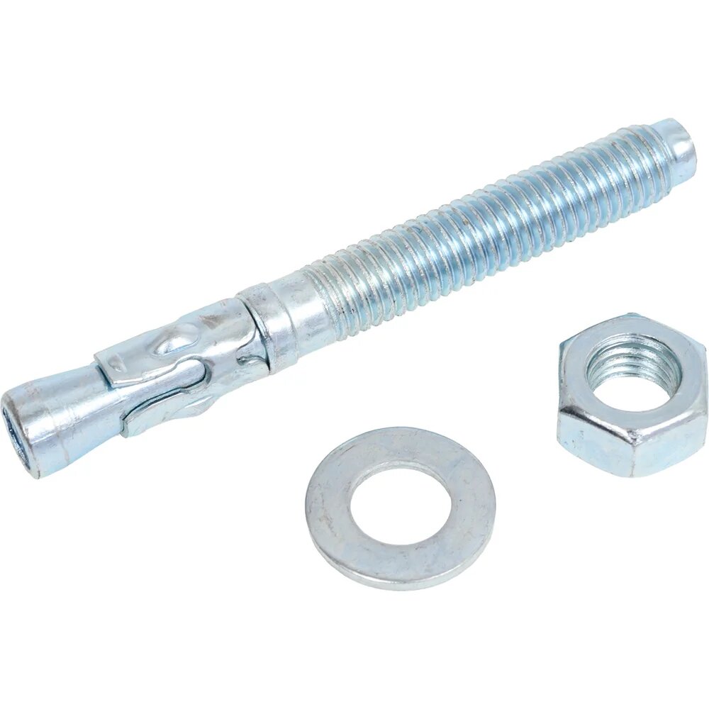 Клиновой анкер Море-Метизов 12x100 белый цинк мм, 10 шт. ANKERKLBC1210010M