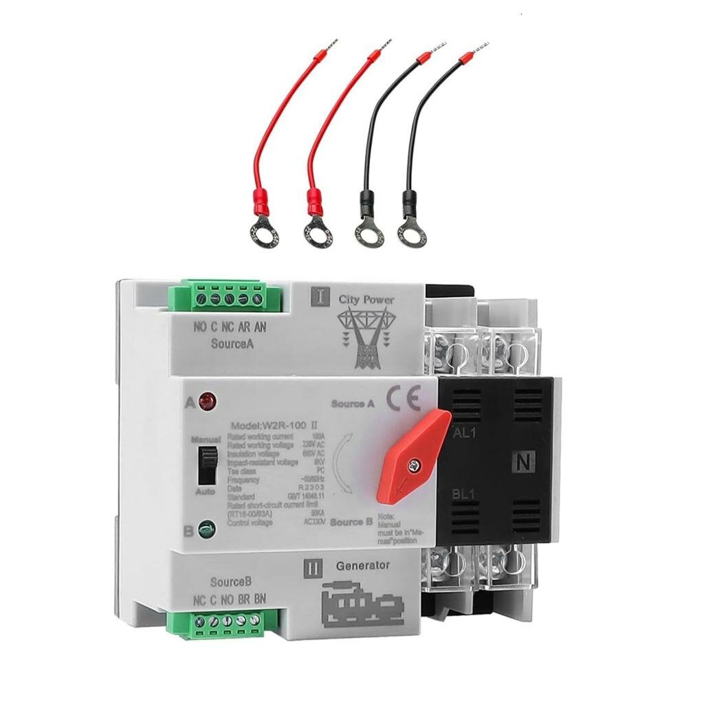 Автоматический переключатель нагрузки 100А 2P, 110V