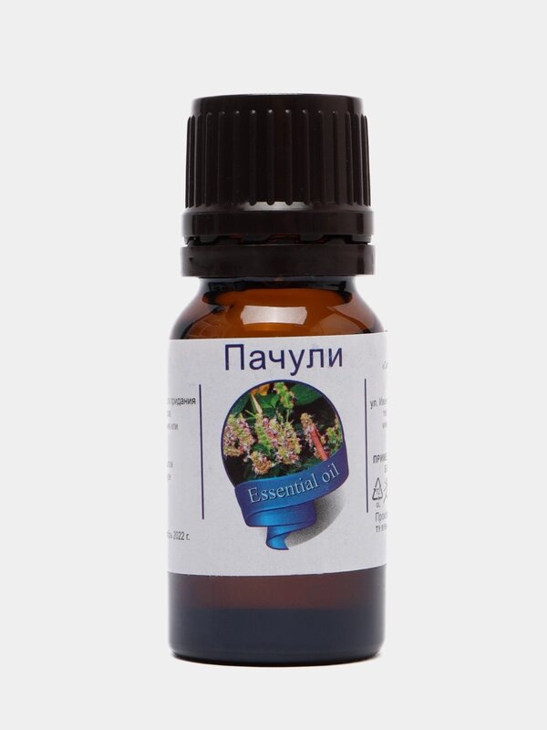 Эфирное масло "Пачули", флакон-капельница, аннотация, 10 мл