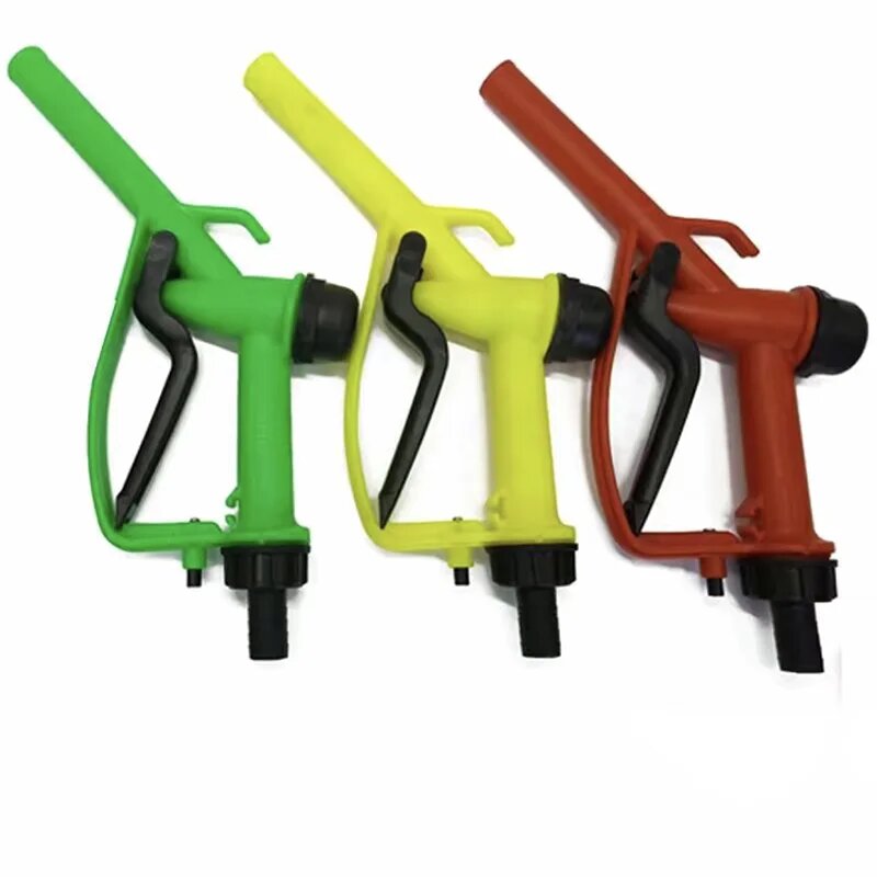 Пластиковый ручной топливный пистолет для тяжелых условий эксплуатации с прямым соплом с крючком, дизельный и бензиновый сопло, максимальный расход 45 л/м