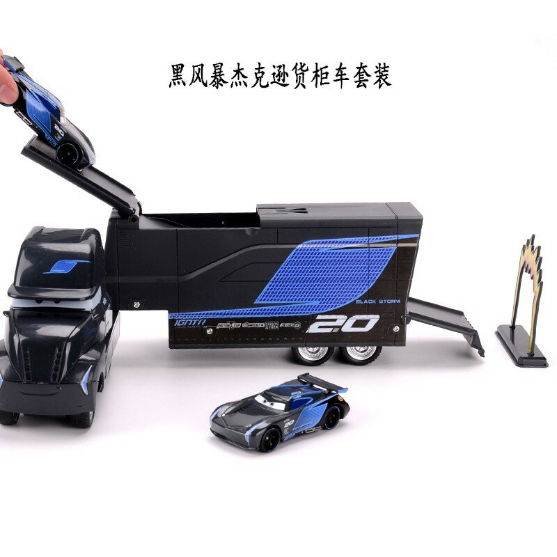 Машинки из сплава, черный шторм, контейнерный грузовик Джексона, дядя Мак, Макс Квинн, набор игрушек