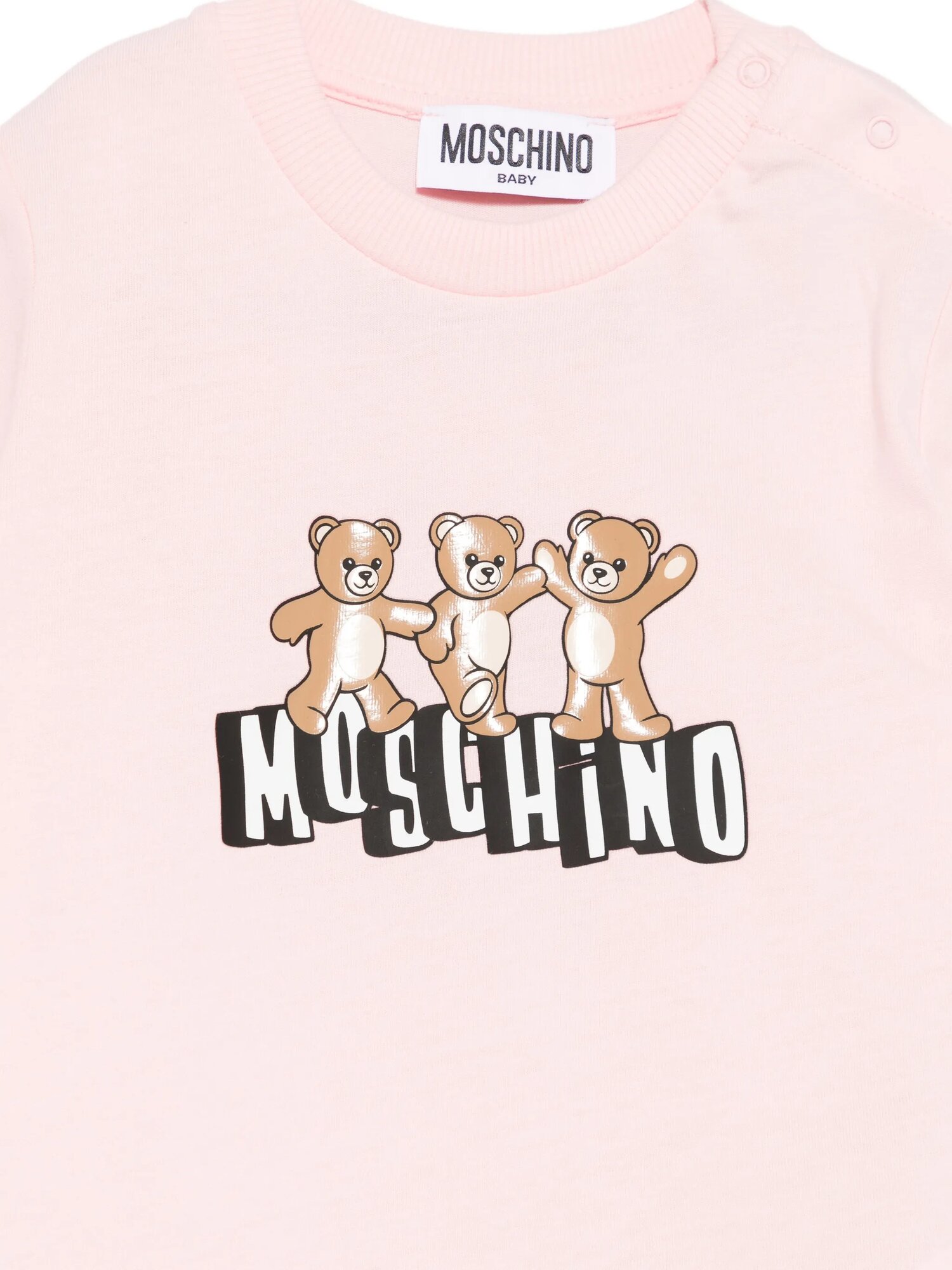 Футболка MOSCHINO Teddy, размер 2 года, розовый — фото 1