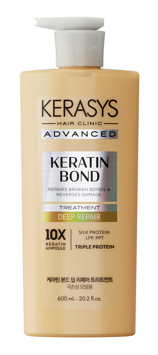 Бальзам Kerasys Advanced Keratin Bond Глубокое восстановление, 600мл, (1 шт)