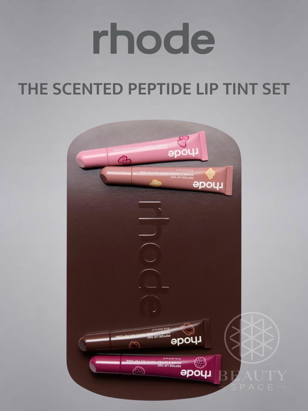 Rhode Набор лимитированных тинтов для губ The Scented Peptide Lip Tint Set (4 шт), 4*10ml
