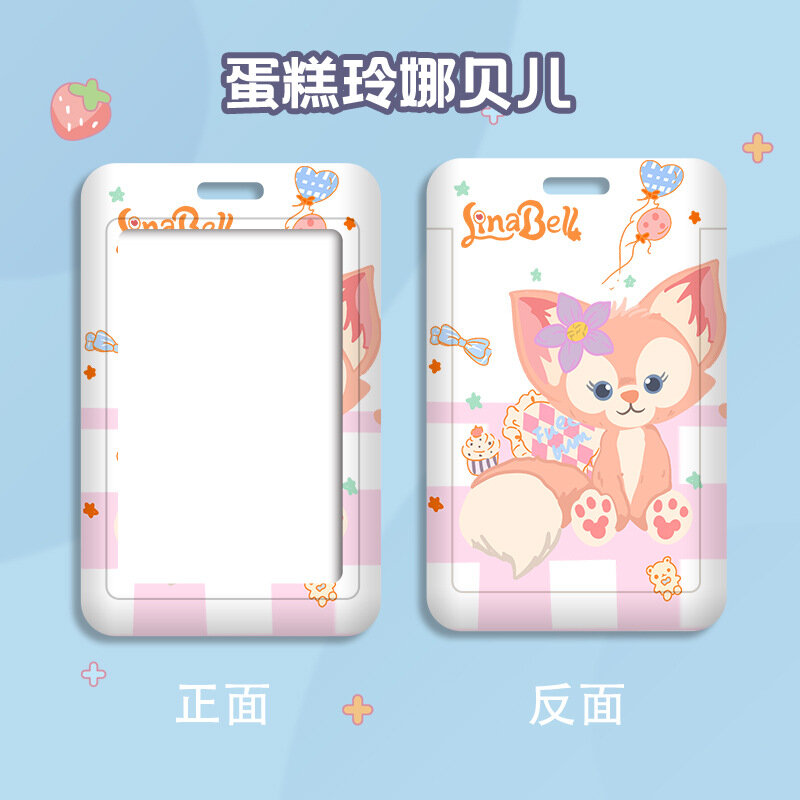 Держатель для карт с мультяшным автобусом, держатель для карты питания, доступа в метро, студенческий держатель для карты кампуса с шнурком, оптовый держатель для удостоверения кампуса