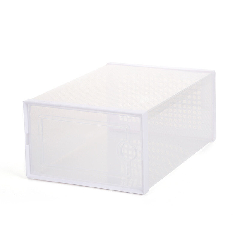 Прямая продажа пластиковой коробки для обуви с откидной крышкой, складная коробка для хранения обуви, прозрачный шкаф для обуви, пластиковая обувная полка, экономящая пространство