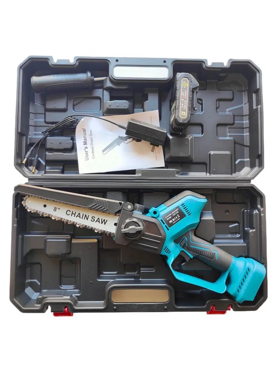 Электропила 8 дюймов с одной батареей 5-элемент