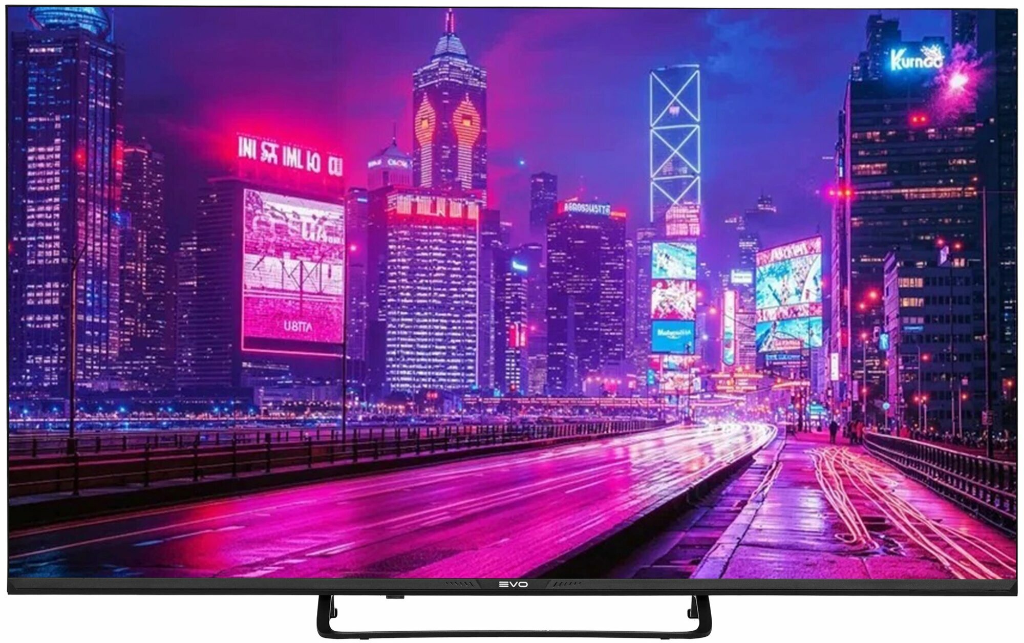 43" (109 см) Телевизор EVO TV 43, черный (Direct LED, 4K UltraHD, Wi-Fi, 60 Гц, Google TV)