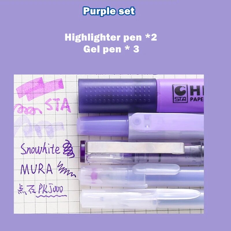 VALIOSOPA Многоцветные маркеры 5 шт Сиреневый, Purple