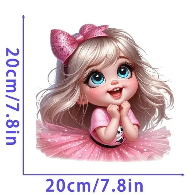 Термонаклейка принцесса, 20х20 см, NTH-00148-7