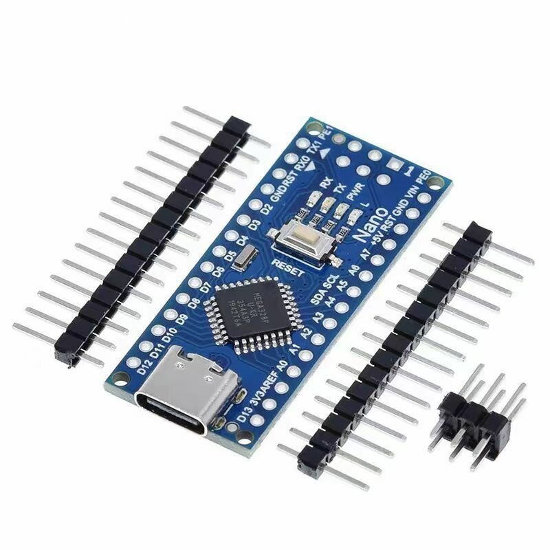 Запасные части для аудиотехники Arduino Nano V3.0 TYPE-C GA328P CH340 (не запаяна гребенка).