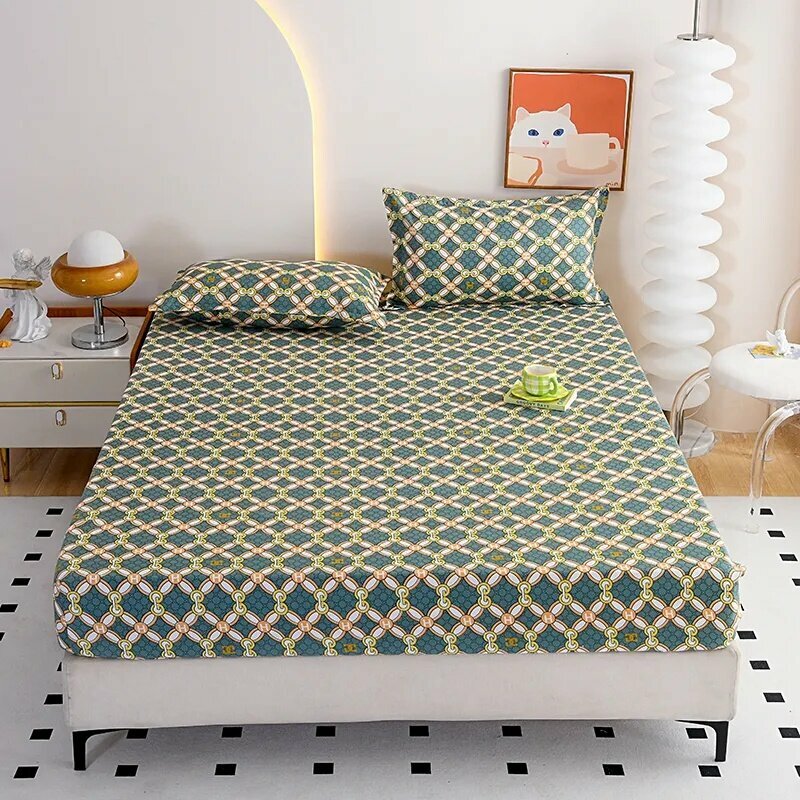 Наматрасник 200x220х25см коричневый