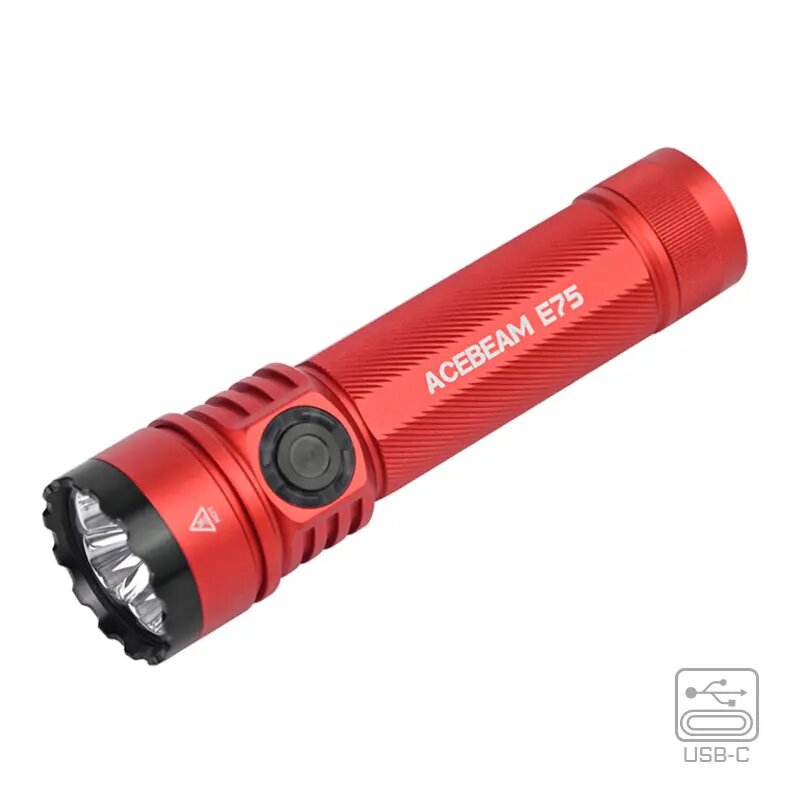 ACEBEAM E75 Фонарик алюминиевый 4500lm Красный, Red, 5000k
