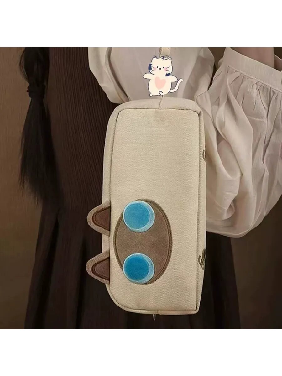 Пенал "Кошка"-Большой, водостойкий, Вышивка Сиамский Кот