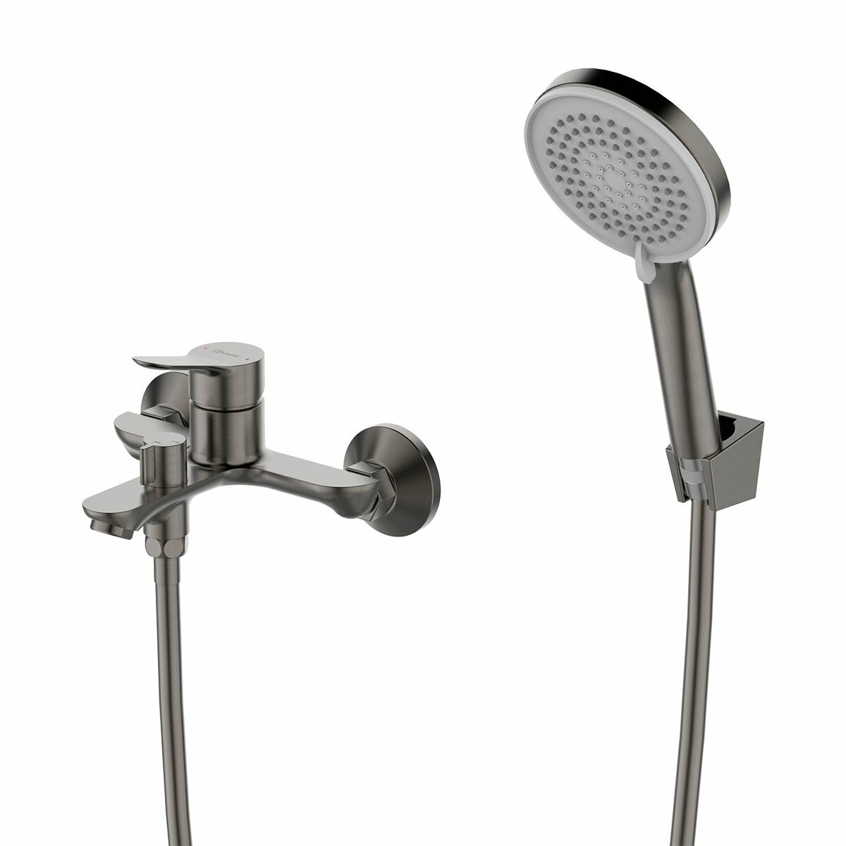 Смеситель Lemark Siberia LMF-7022B-GM для ванны с керамическим картриджем