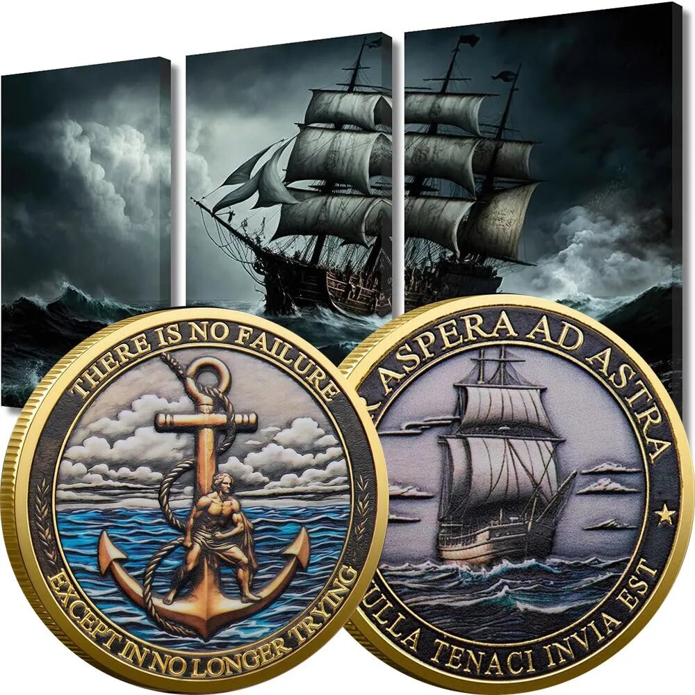 1 памятная монета, Корабельный якорь мотивирует памятную монету