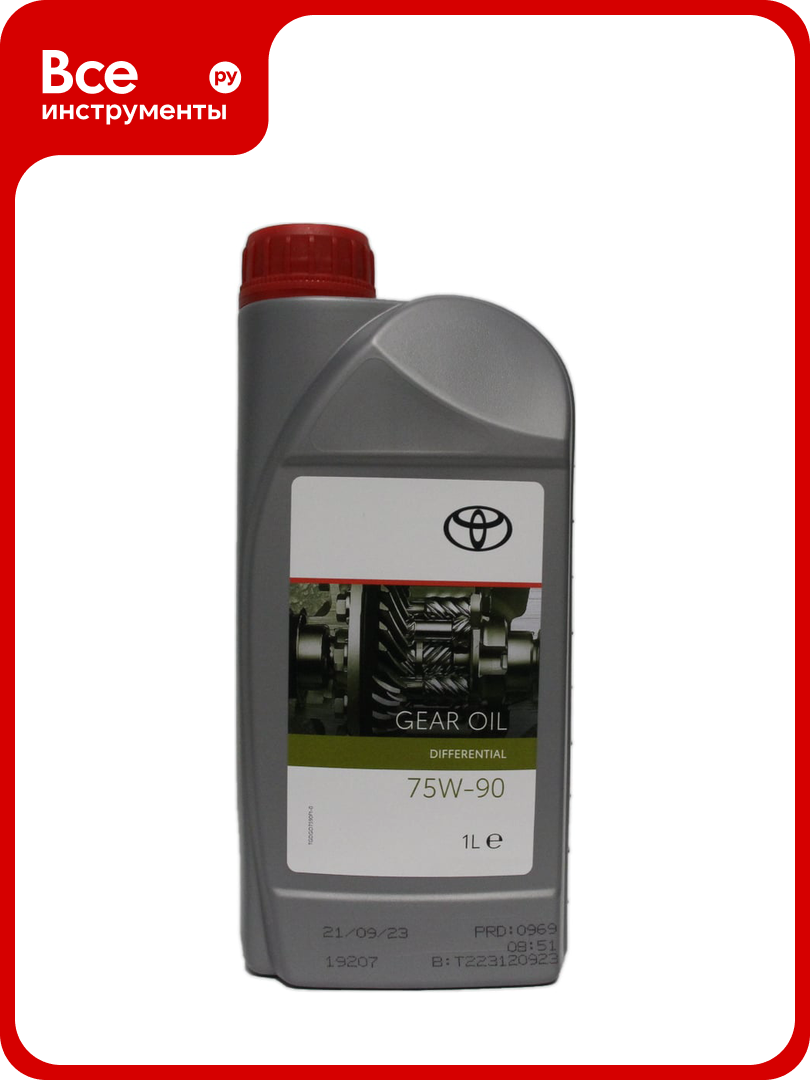 Трансмиссионное масло TOYOTA DIFFERENTIAL 75W90 1л, Бельгия 08885-81592