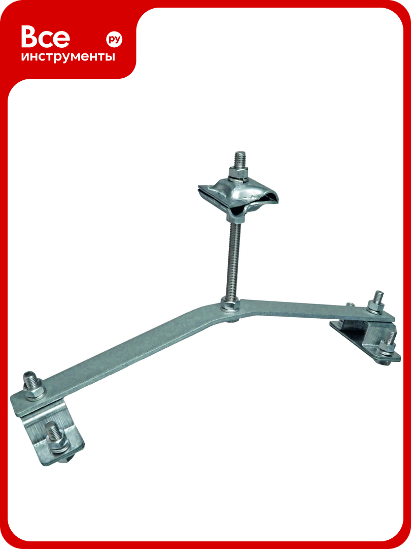 Опорный держатель круглого проводника EZETEK 8-10мм для конька, оцинковка 70845