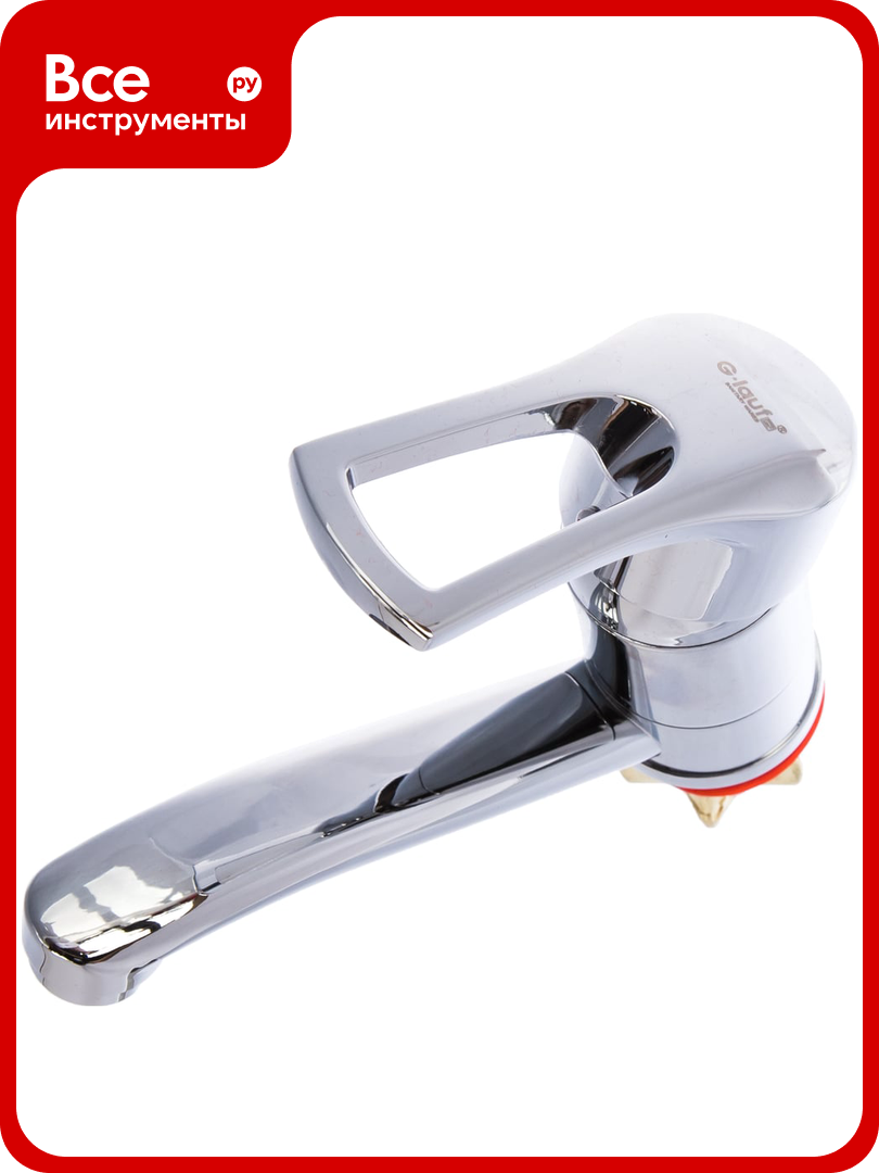 Смеситель для кухни G-lauf с плоским поворотным изливом, хром 4G4-B181