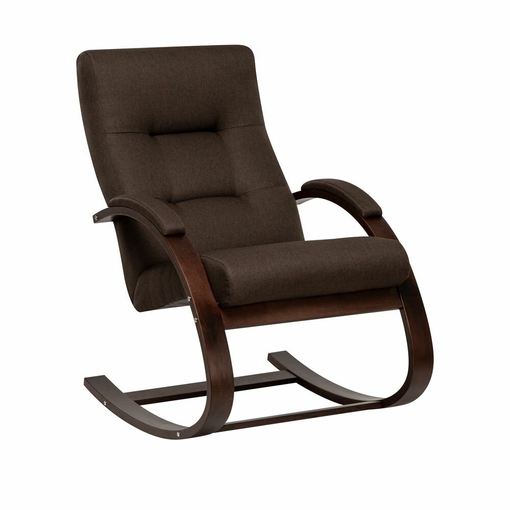 Кресло-качалка Leset Милано New, Орех текстура, ткань Malmo 28