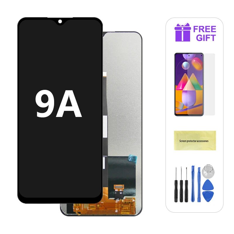 6,53 'OEM для Xiaomi Redmi 9A для Redmi 9C M2006C3LG M2006C3LI ЖК-дисплей с цифровым преобразователем сенсорного экрана в сборе, замена