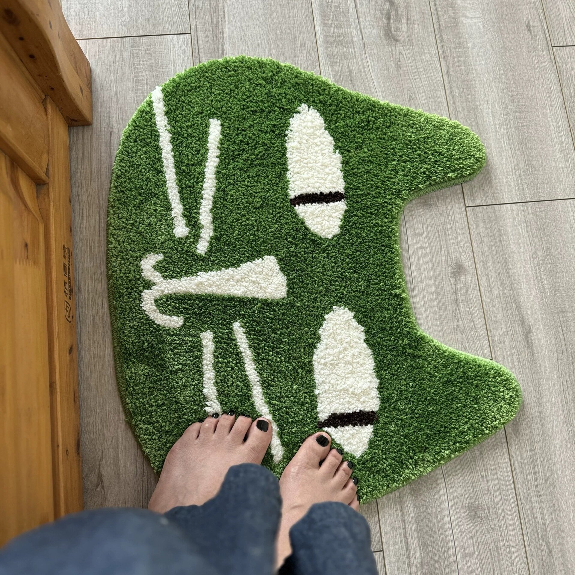 Милый коврик с мультяшным котиком для спальни, впитывающий, нескользящий коврик для ванной, чехол на сиденье унитаза.