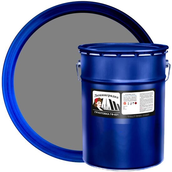 Грунт Ленинградка ГФ-021 грунт, 25 кг, серый