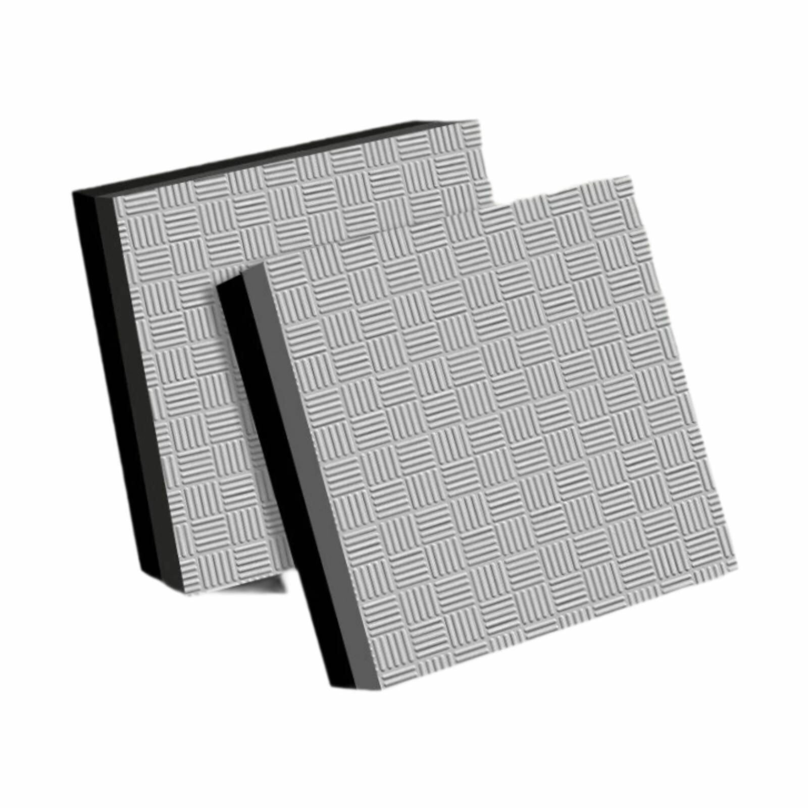 Амортизирующие маты для тяжелой атлетики, комплект 2 шт, 50х50х4 см, шумопоглощающие, для защиты пола в домашнем спортзале