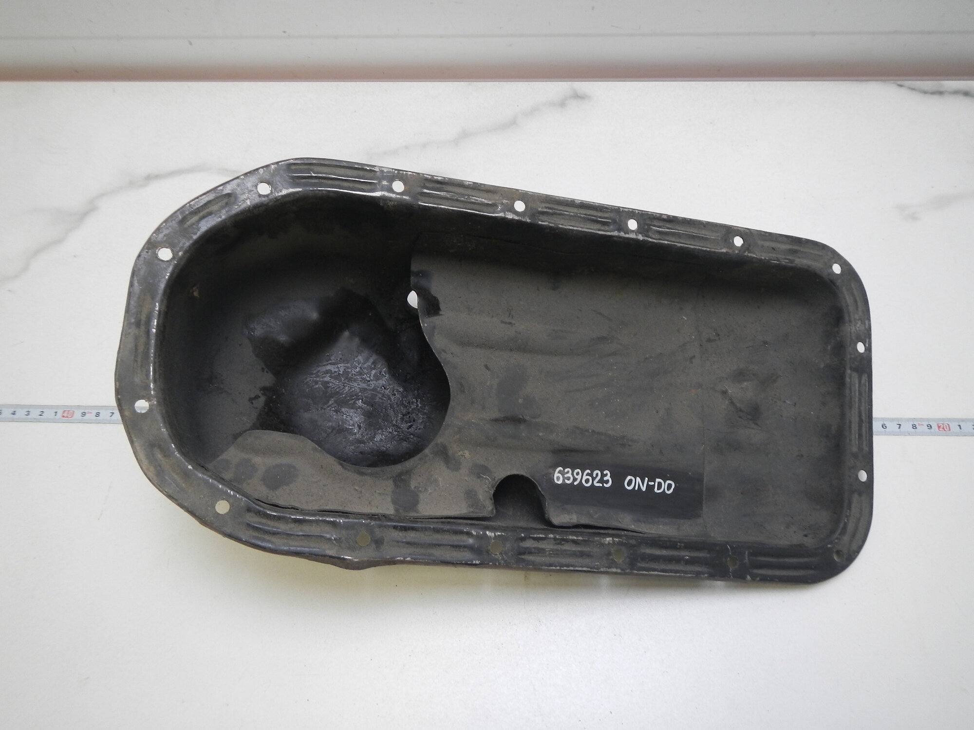 Б/У Поддон масляный двигателя, Datsun (Датсун)-ON-DO (14-) Datsun on-DO (14-) Деформация. 639623 DATSUN арт. 111105PA0A